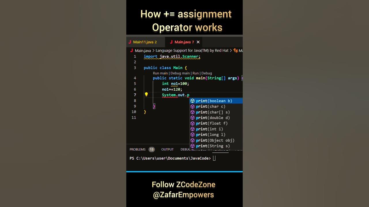 This is how Assignment operator works.. Subscribe @ZafarEmpowers #java #javaexperts #coding ...