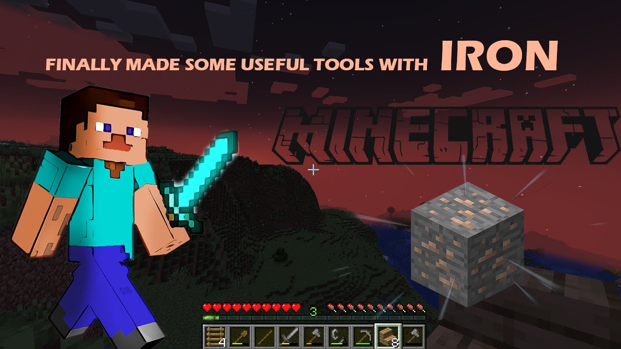 Atlast Made The IRON TOOLS | Minecraft Part5| - YouTube