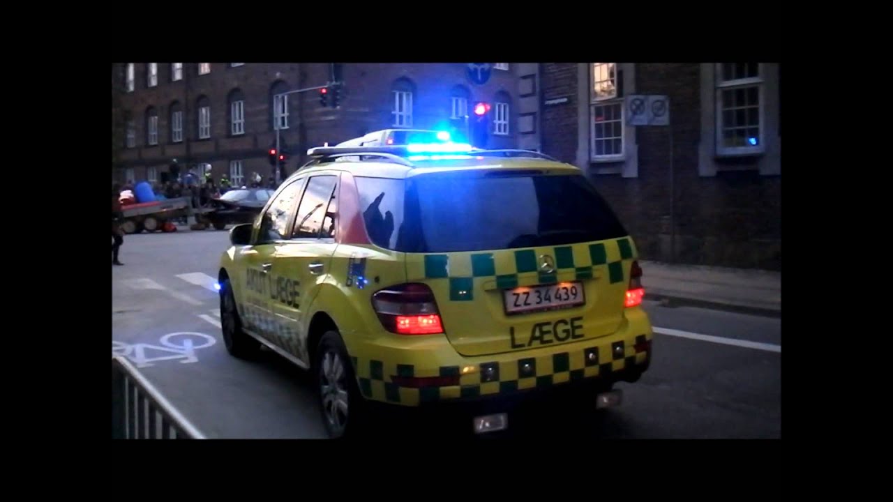 112 Night - Mercedes ML320 Emergency Doctor Car - Copenhagen Fire ...