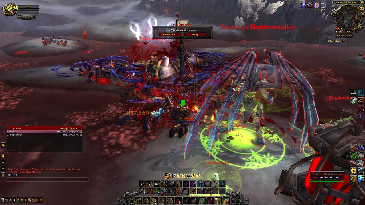 WoW Legion - Invasion Point: Sangua - YouTube