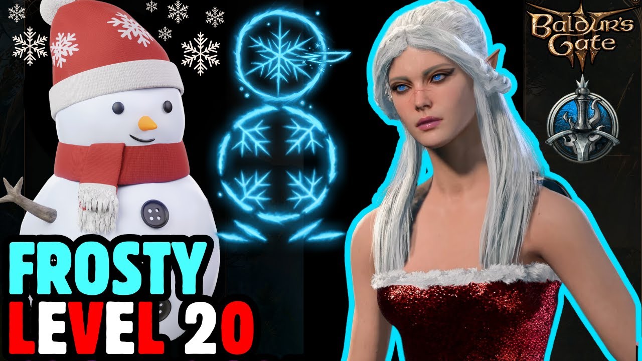 Frosty the Snowman Ice Knight LEVEL 20 Build - Baldur's Gate 3 - YouTube