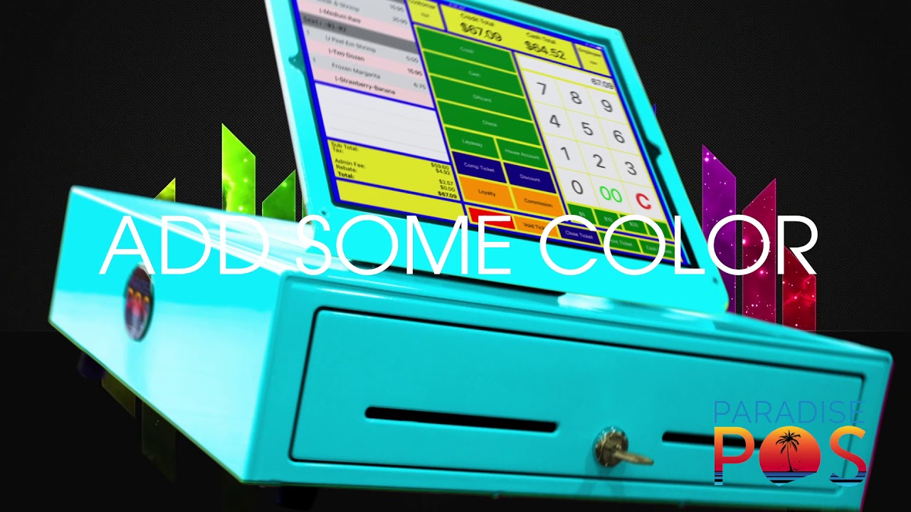 Paradise POS - custom color options - YouTube