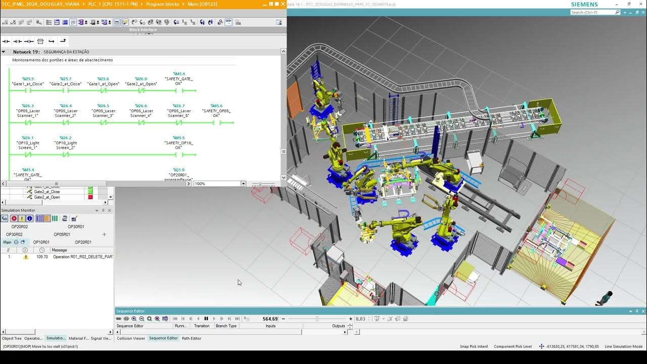 TCC - IFMG - 2024 | SIMULAÇÃO NO TECNOMATIX PROCESS SIMULATE E CLP NO ...