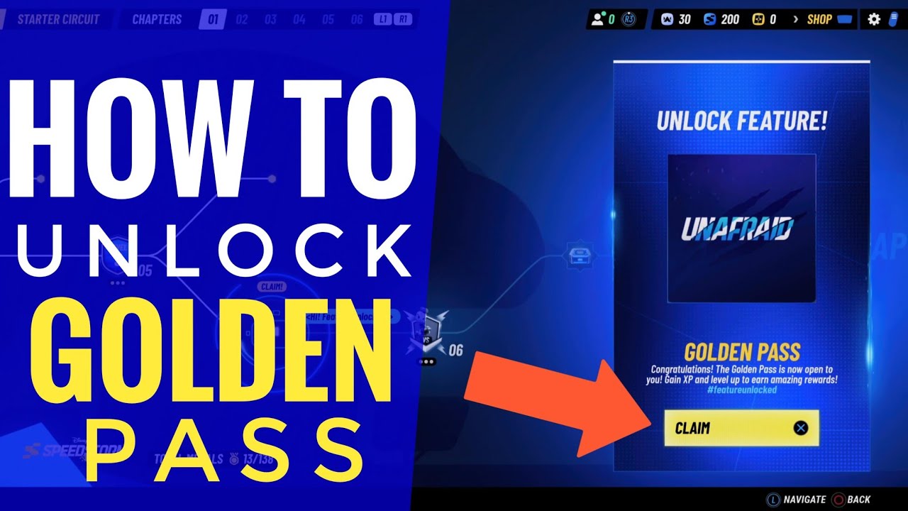 How to Unlock Golden Pass ( BATTLE PASS ) | Disney Speedstorm - YouTube