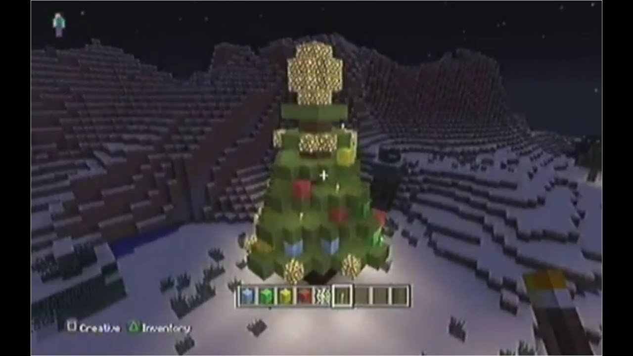 Minecraft PS3 Day 10 - Giant Christmas Tree - YouTube