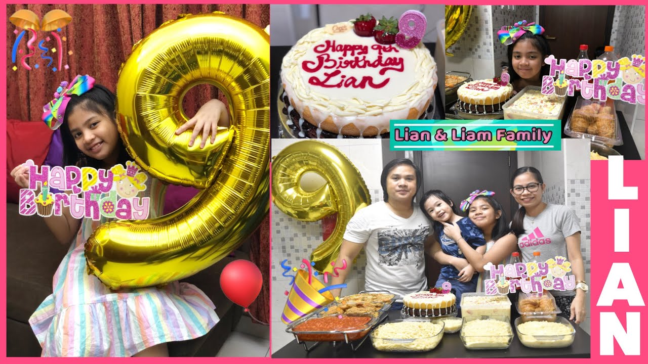 LIAN's 9th BIRTHDAY | Simple Birthday Celebration | Lian & Liam Family Vlog - YouTube