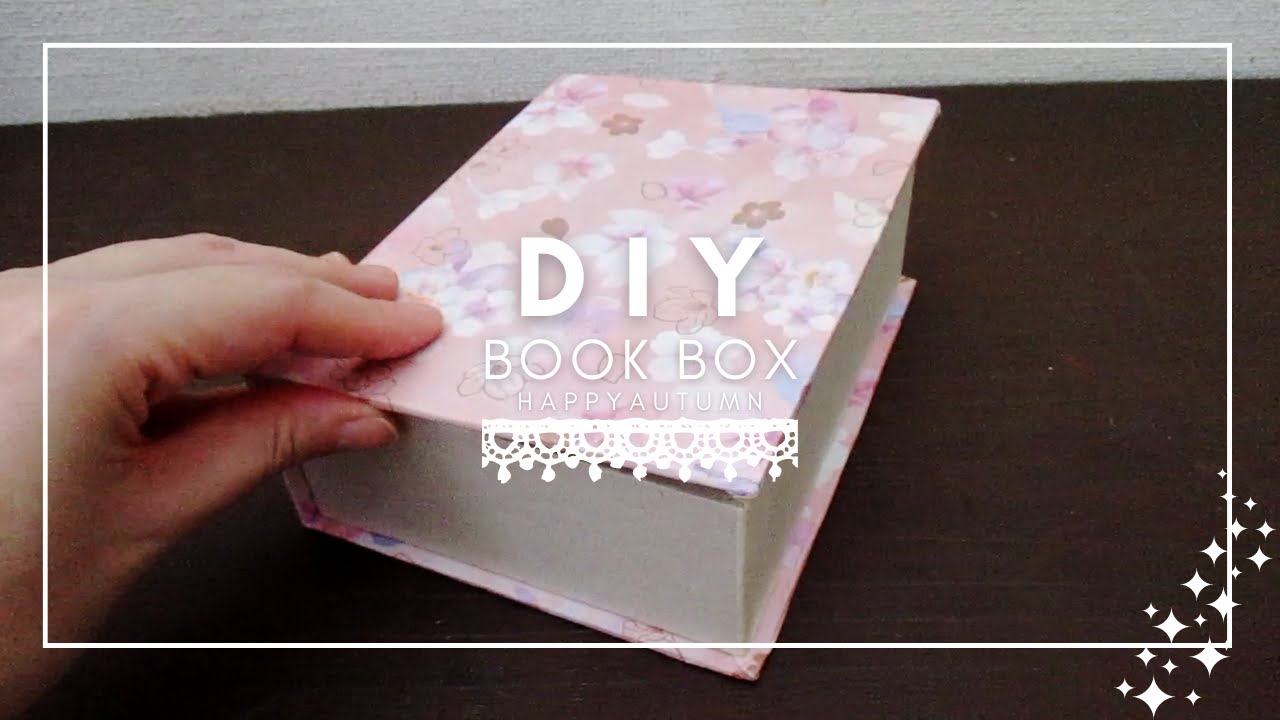 DIY Make a cartonnage book box using wrapping paper and Recycled ...