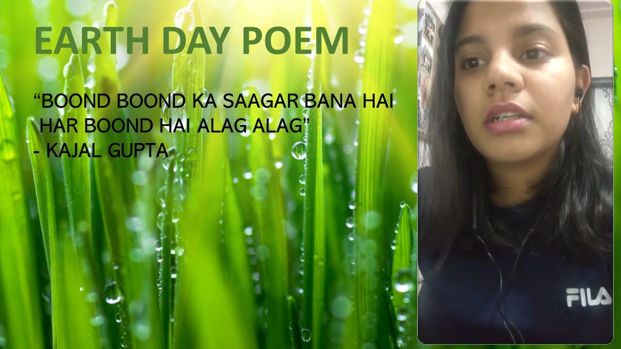 "BOOND BOOND ka SAGAR" | POEM| EARTH DAY| KAJAL GUPTA| Hindi Poetry ...