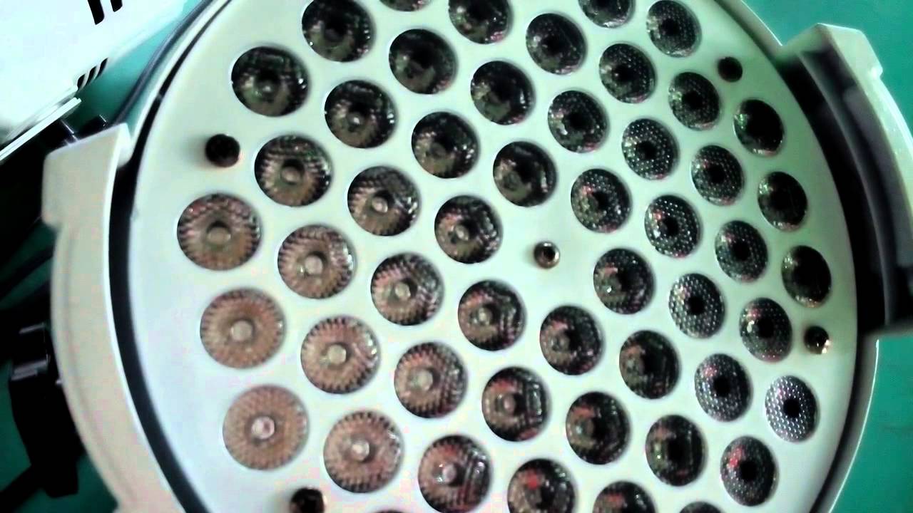 led can lights 54*3w RGB 3in1 top class quality withe housing - YouTube