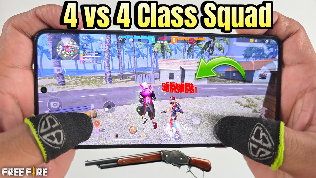 Free Fire Clash Squad 4v4 Gameplay | Insane Onetap Headshot Kills with ...