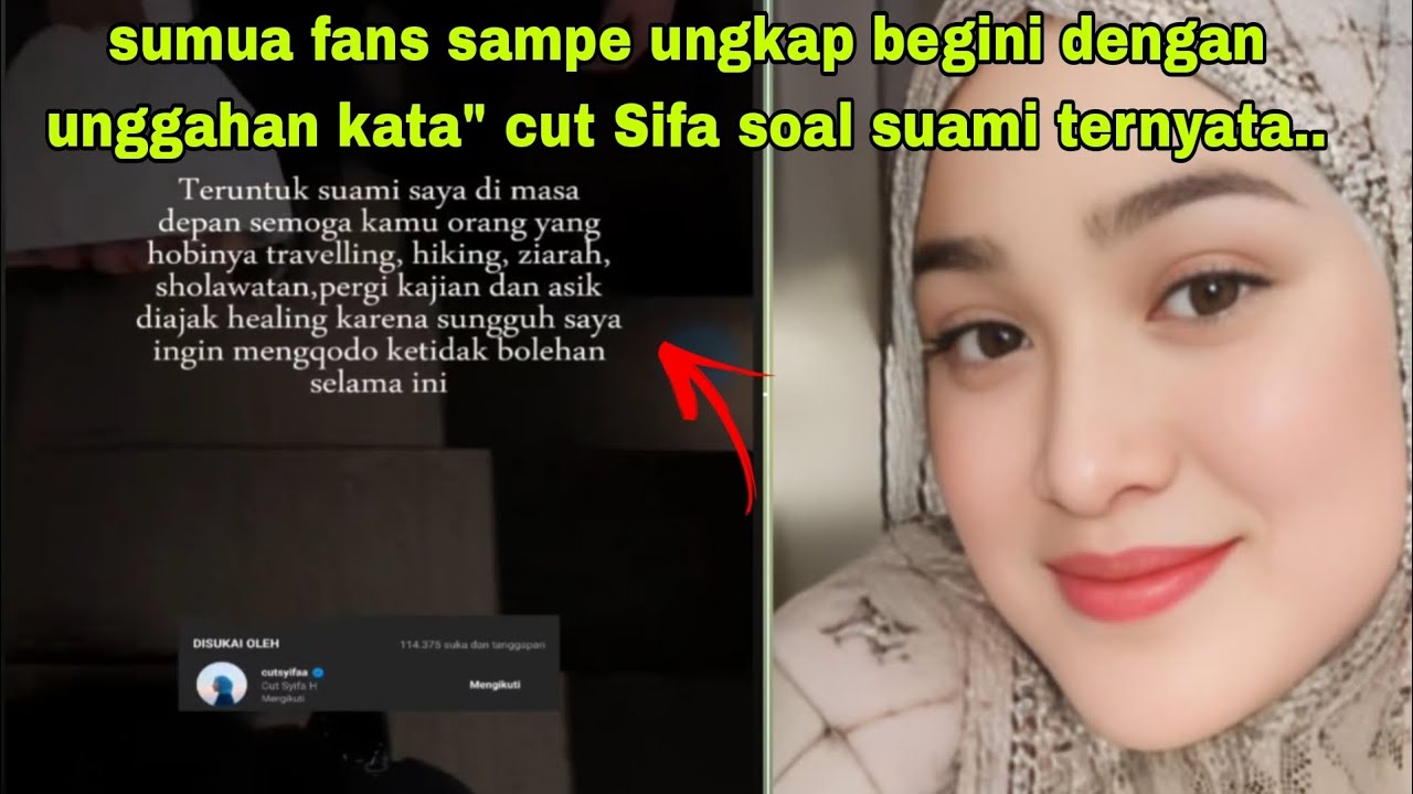 waaw ada apa dengan igs cut Sifa tuliskan kata tentang suami buat masa ...