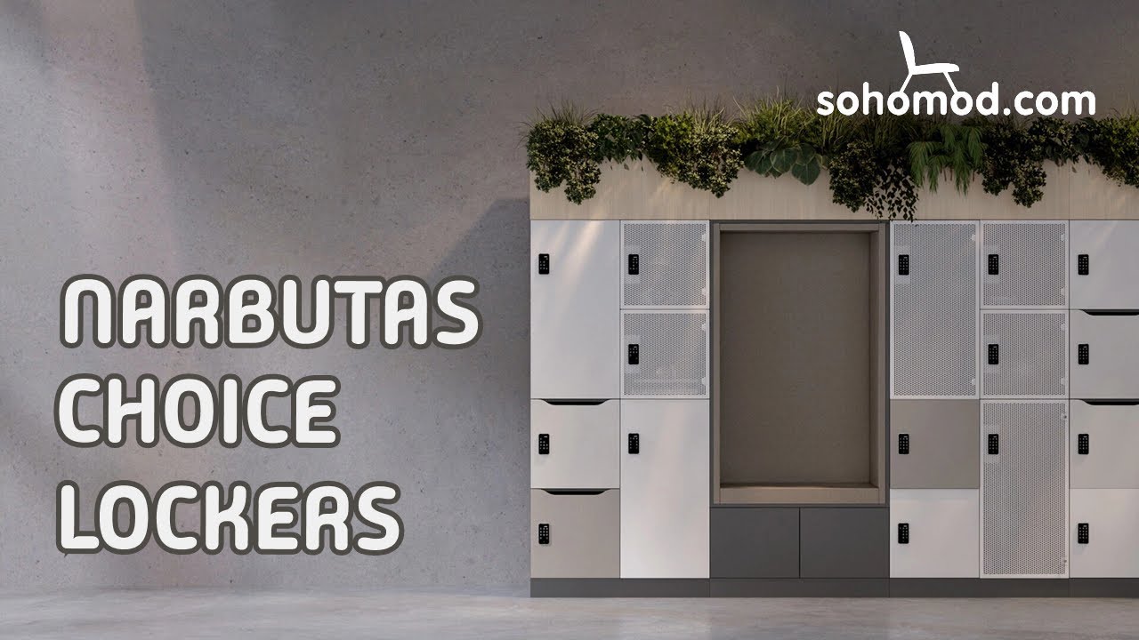 Narbutas Modular Locker Systems for Your Office - YouTube