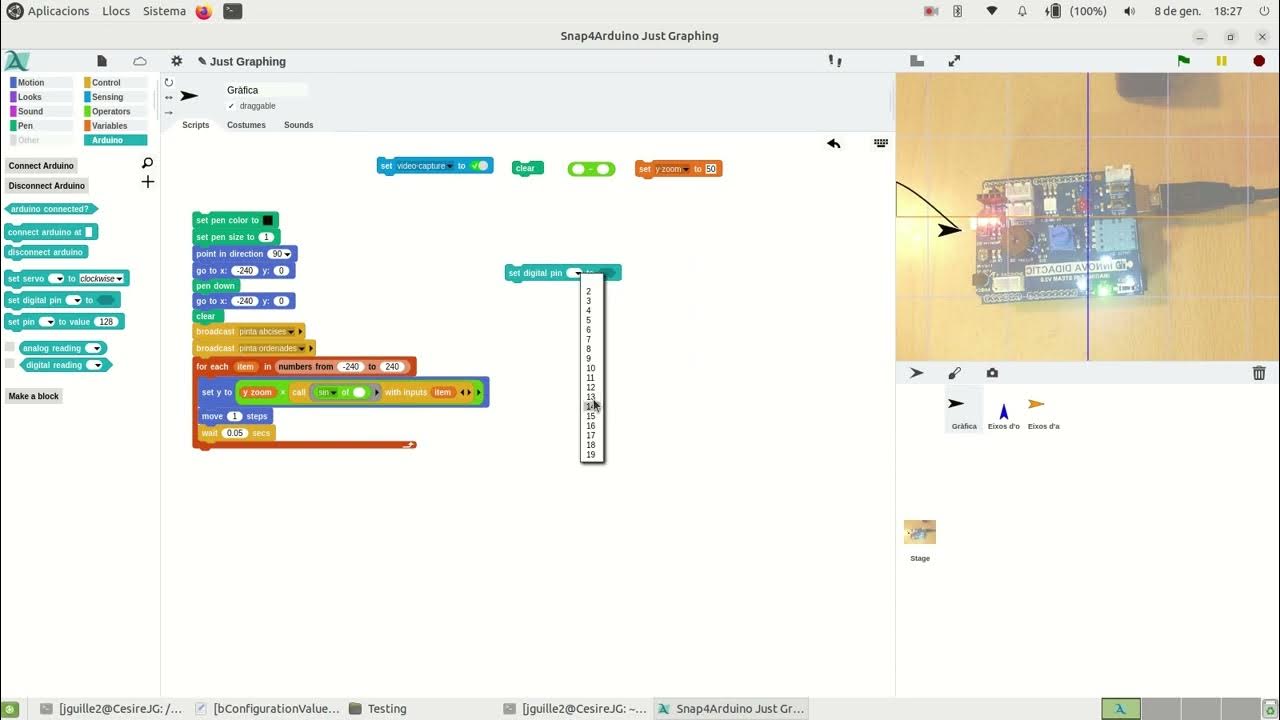 Snap4Arduino 8 - YouTube