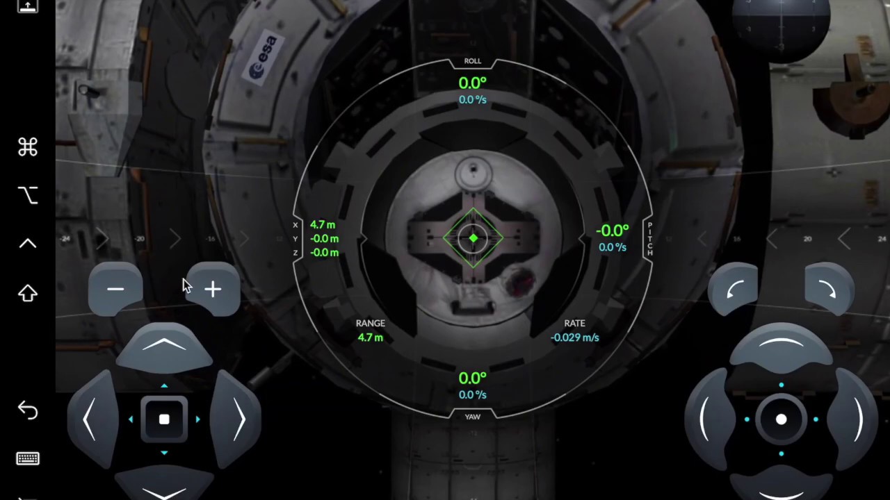 spacex iss docking simulator trial - YouTube