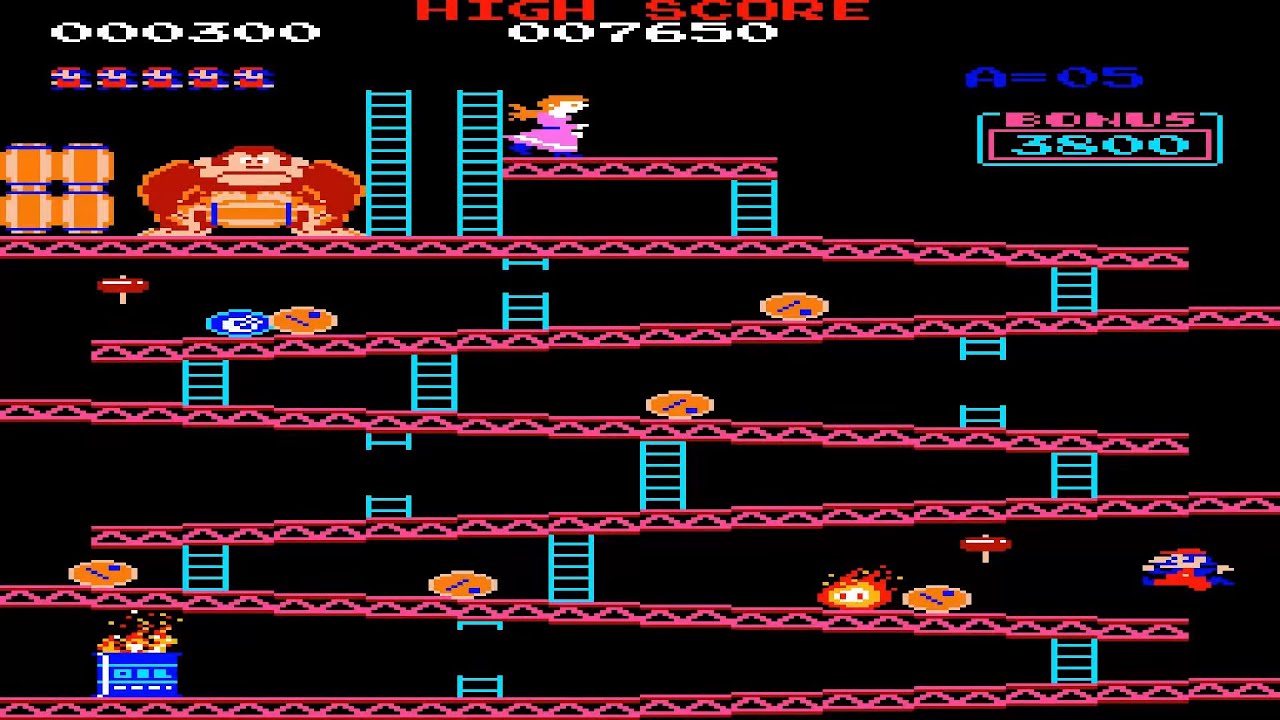 CRAZY BARRELS DONKEY KONG HBMAME HB MAME HACK BOOTLEG ARCADES MACHINES ...