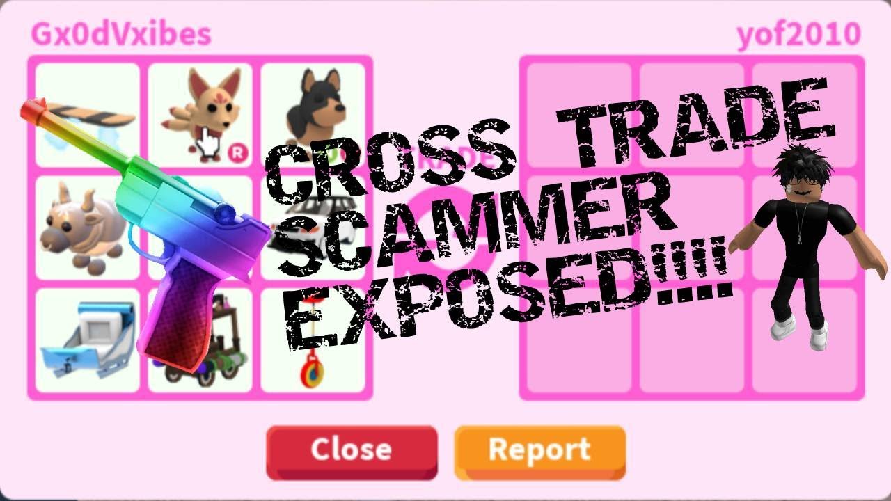 CROSS TRADE SCAMMER EXPOSED - YouTube