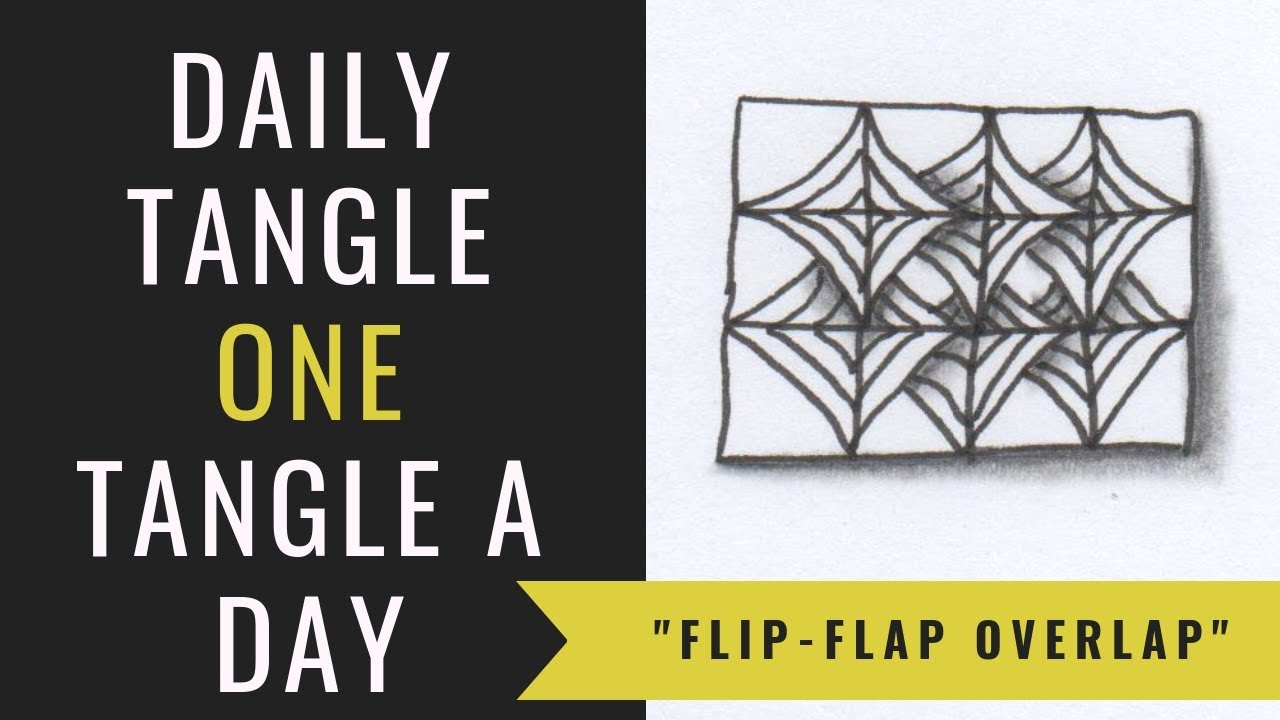 Daily Tangle - Flip-Flap on grid 2,0 |How to draw...| - YouTube
