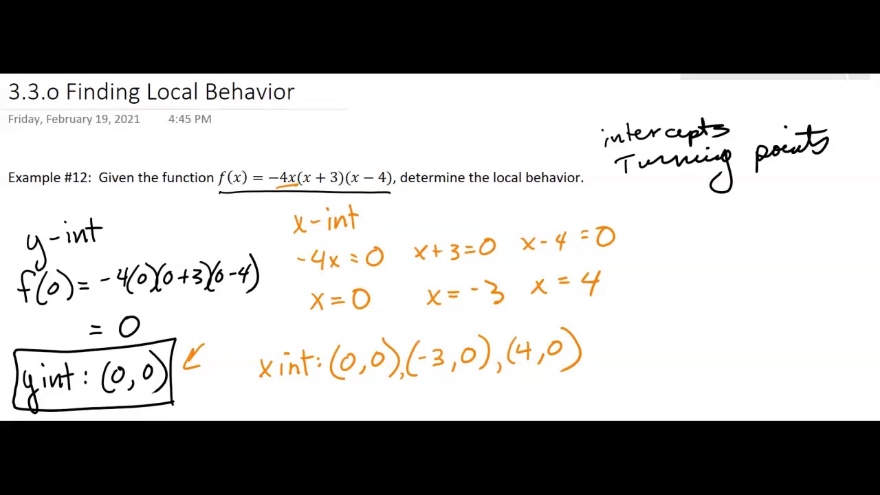 3.3.o Finding Local Behavior - YouTube