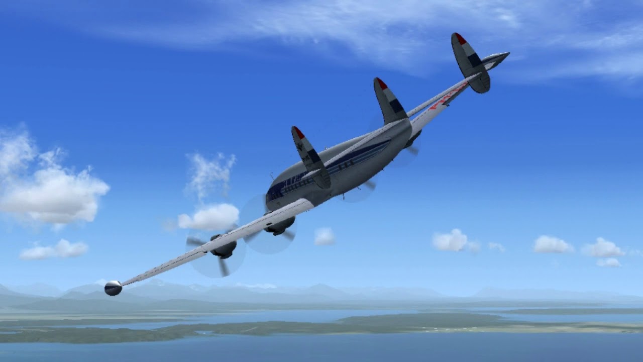 Fsx Retroliners Part 55 "Lockheed Super constellation L1049" - YouTube