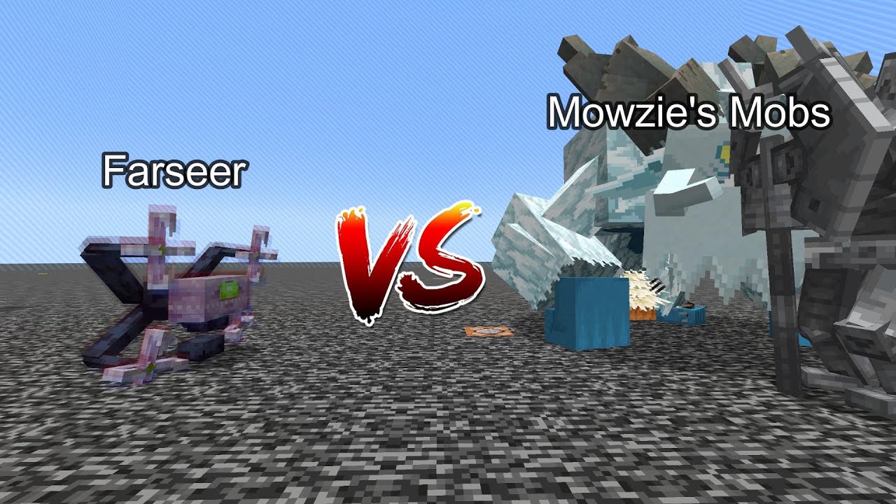 Farseer vs Mowzie's Mobs Minecraft Mob Battle - YouTube