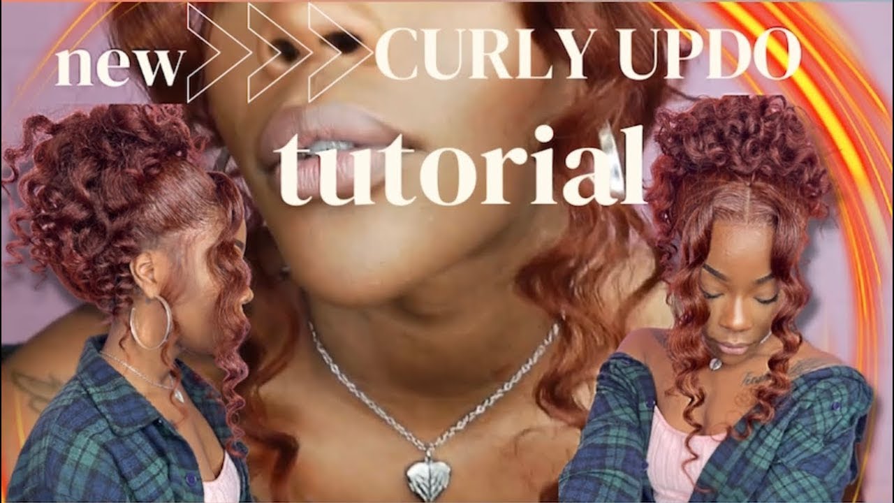 The best Messy Curly Frontal Wig Updo HAIRSTYLE🤞🤞@Beautywithty1 - YouTube