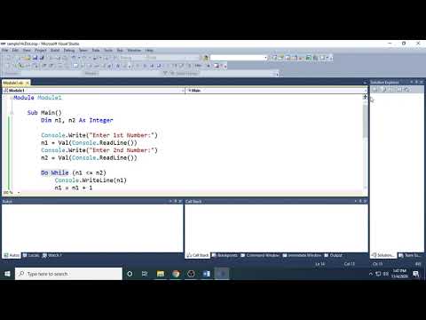 VB NET Basic Console Programming Basic Do While and Do Loop - YouTube