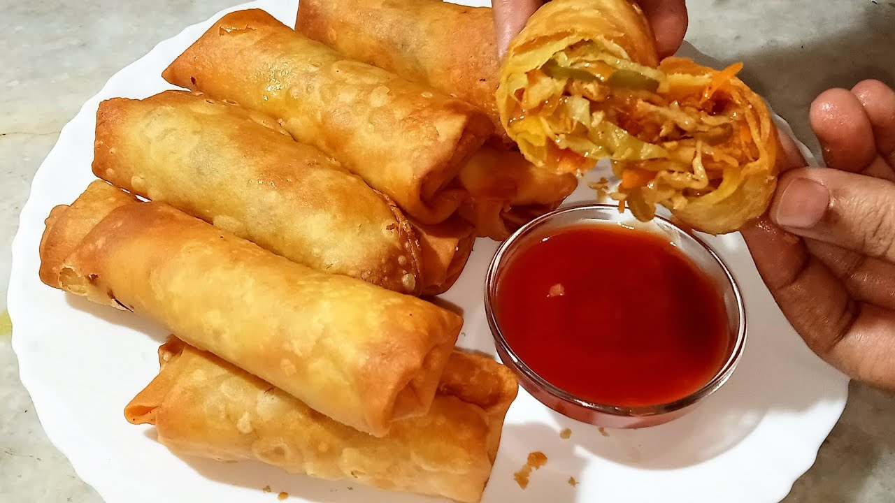 Vegetable Spring Rolls | Iftar Special Vegetable Spring Rolls Recipe ...