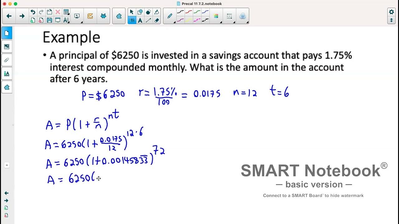 Foundations of Math 11: 9.2 Compound Interest - YouTube