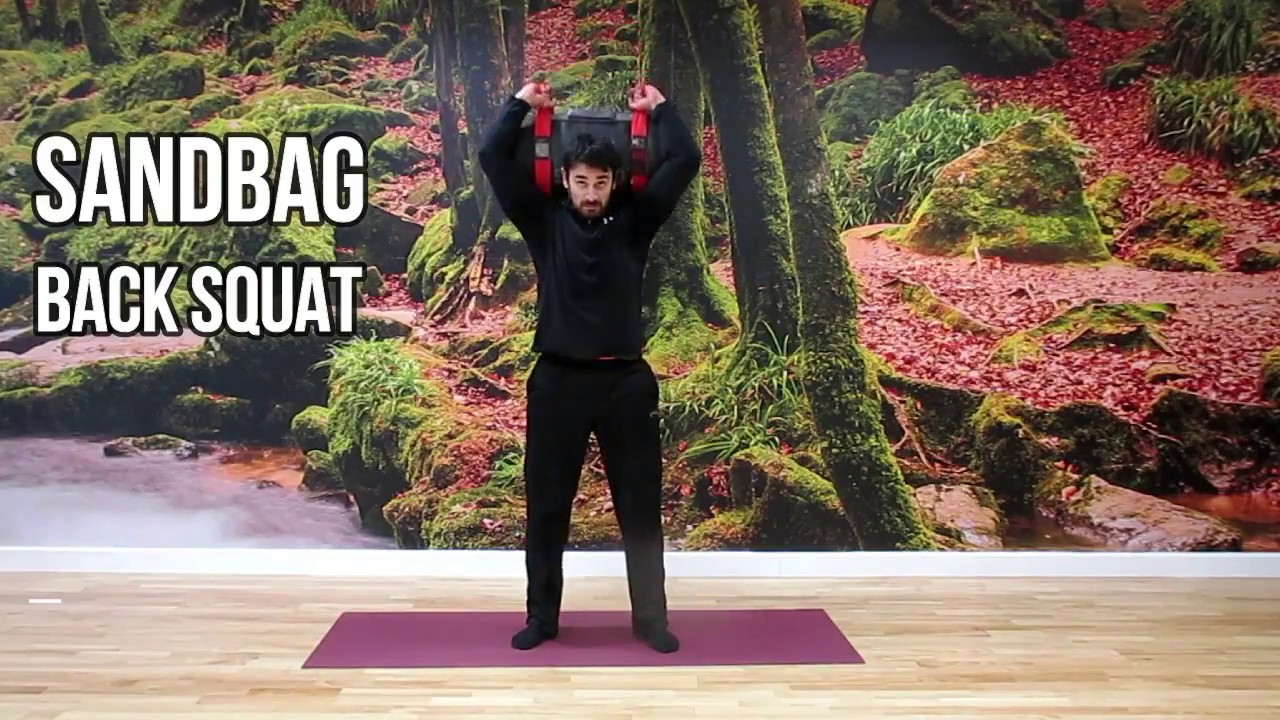 SAND BAG BACK SQUAT - YouTube
