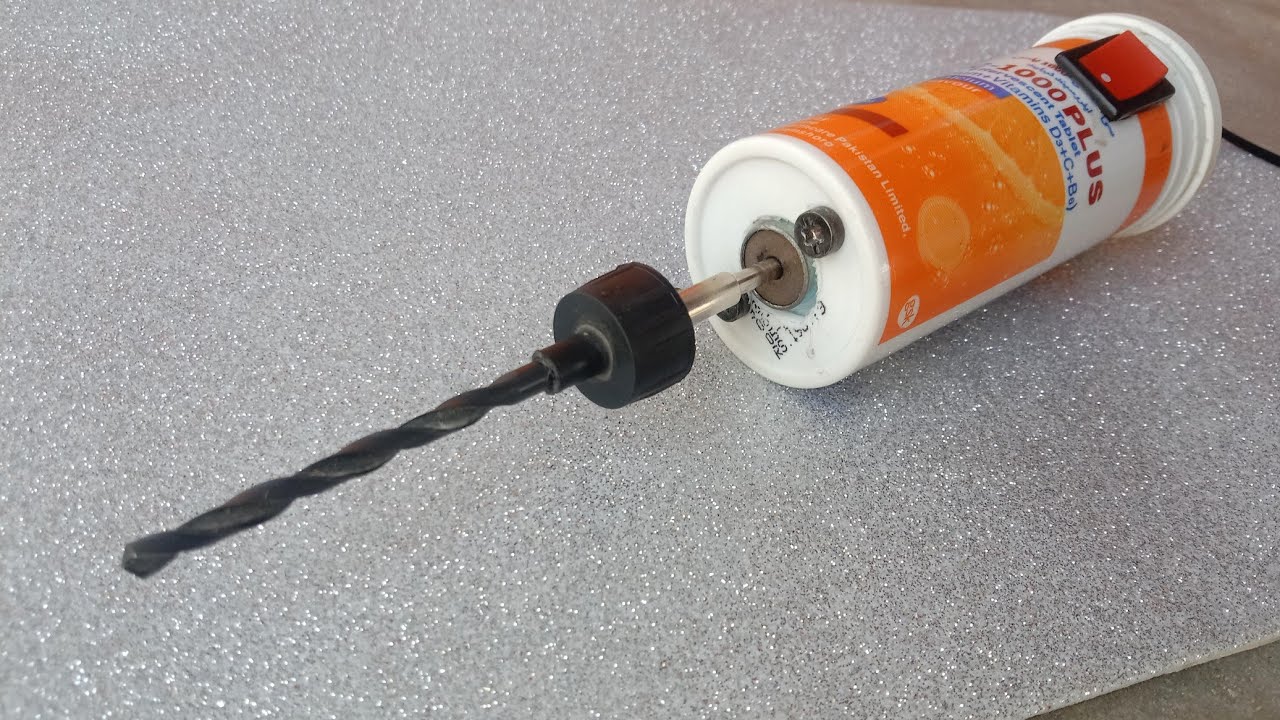 How to make mini drill machine at home | How to make Drill machine with ...