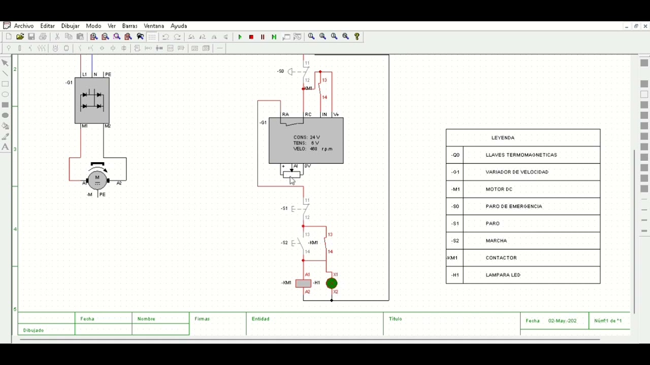 DIAGRAMA DE MOTOR DC COMPOUND CON VARIADOR DE FRECUENCIA ...