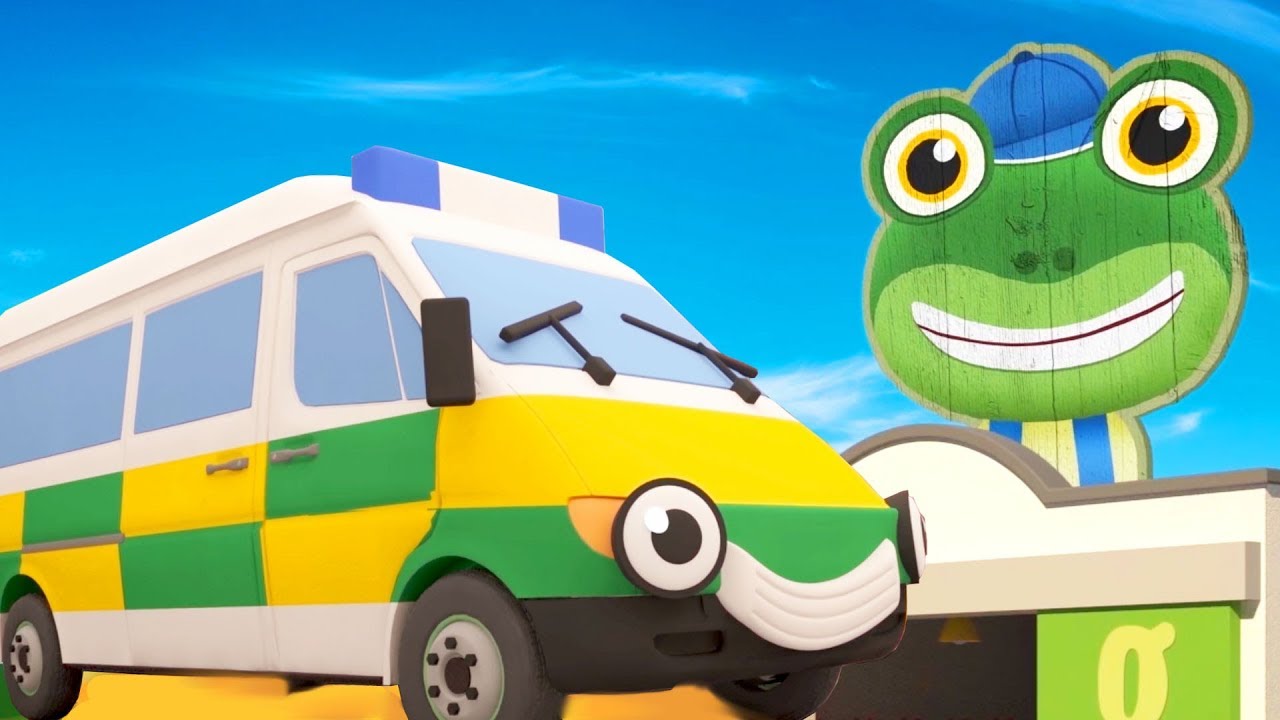 Ambulance Truck Visits Gecko! Gecko's Garage | Animal Sounds - Kids ...