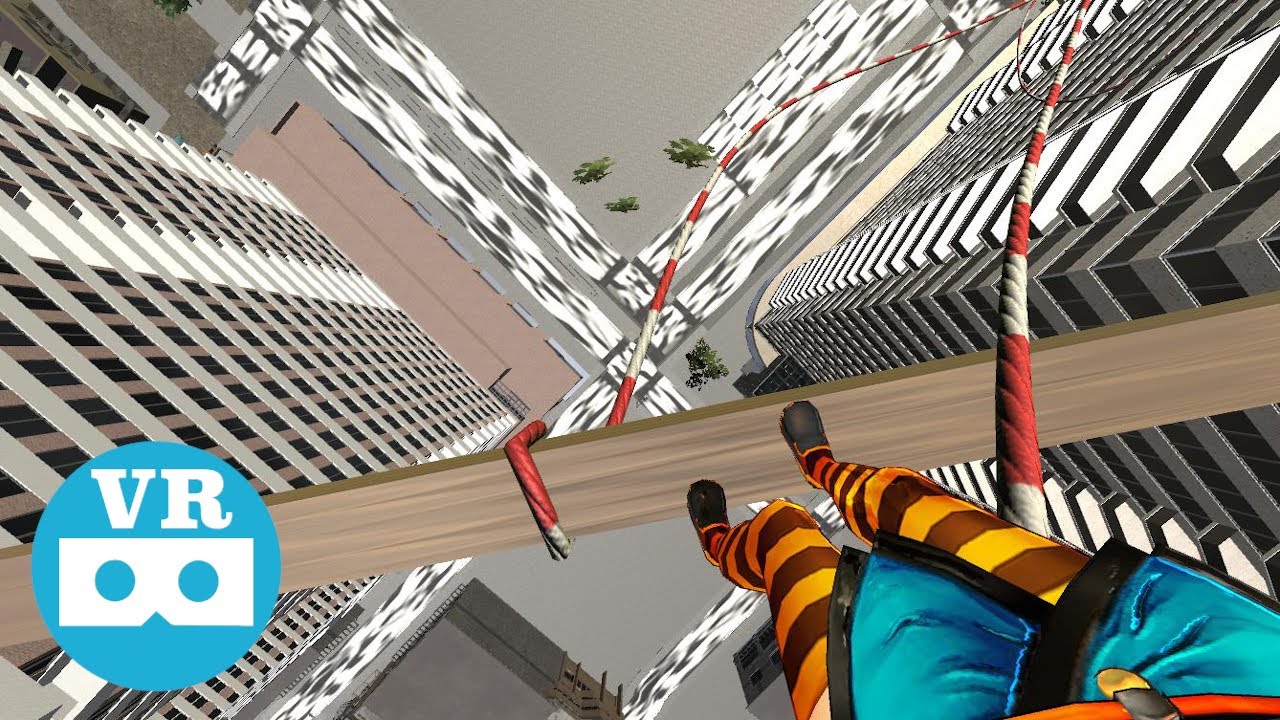 Bungee jump from 100m above the ground #1 | VR 360° | Unity - YouTube