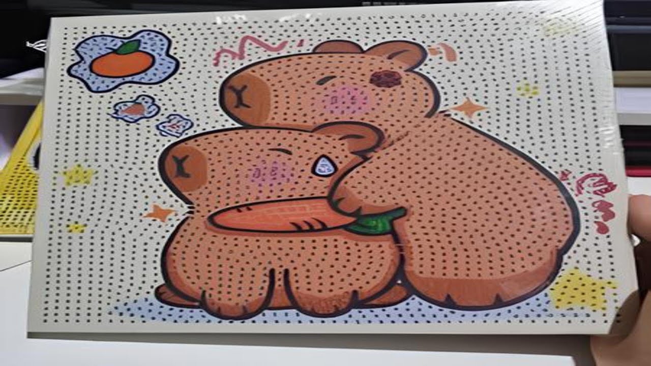 60 Minutes of Satisfying Diamond Painting with Capybara! - YouTube