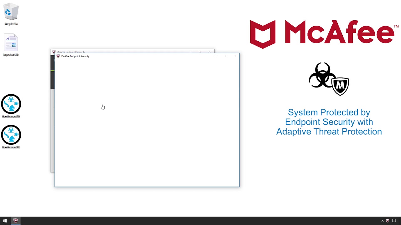 McAfee Real Protect and Dynamic Application Containment Demo - YouTube
