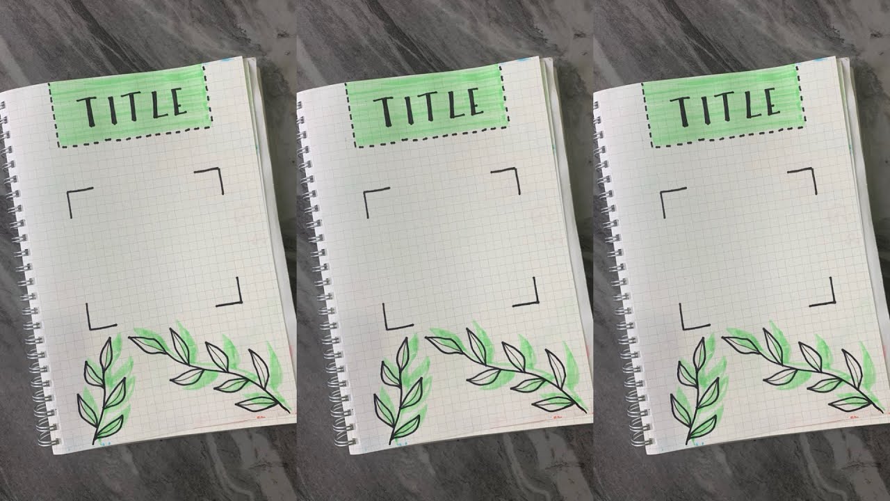 Easy Beautiful Border Designs/Project Work Designs/Title Page/Book ...