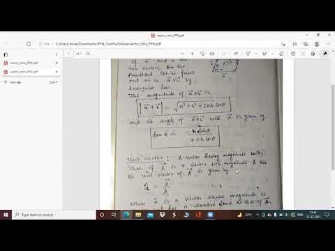 Physics | Vector Calculus | Lecture 1| Dr. Pinak Pani Nath - YouTube