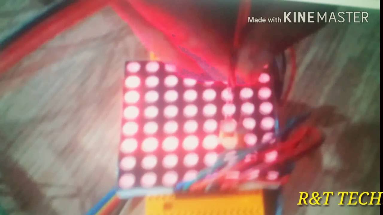 LED Matrix USEING Touch SCREEN (2016) PROJECT - YouTube