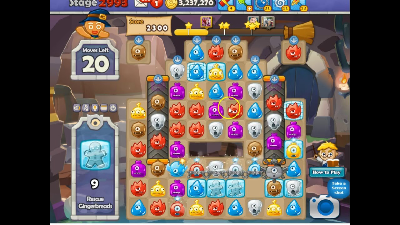 Monster Busters Level 2993 - YouTube