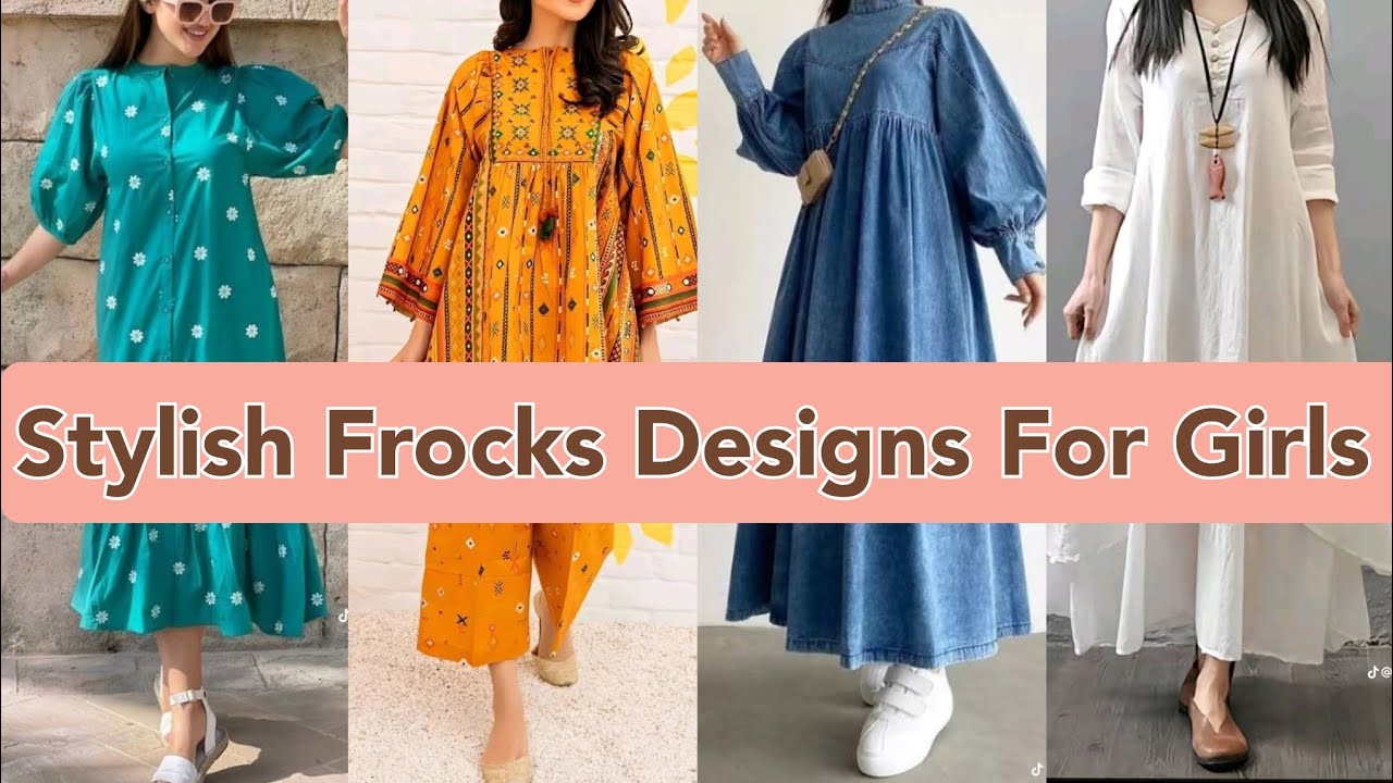 Stylish And Unique Frocks Designs For University 2024 | Wish Collection ...