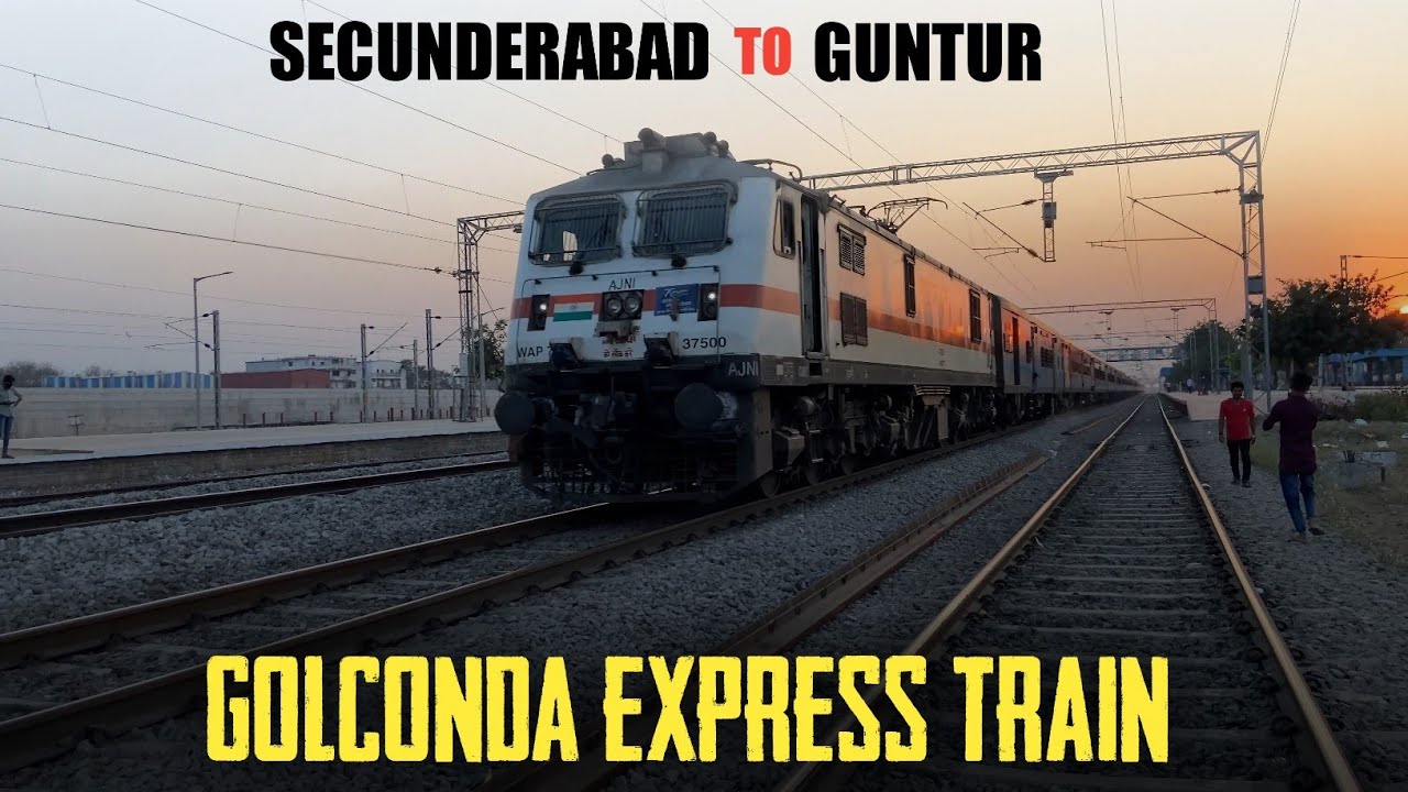 Golconda Express arriving at Hyderabad | Ajantha Express, Chennai ...