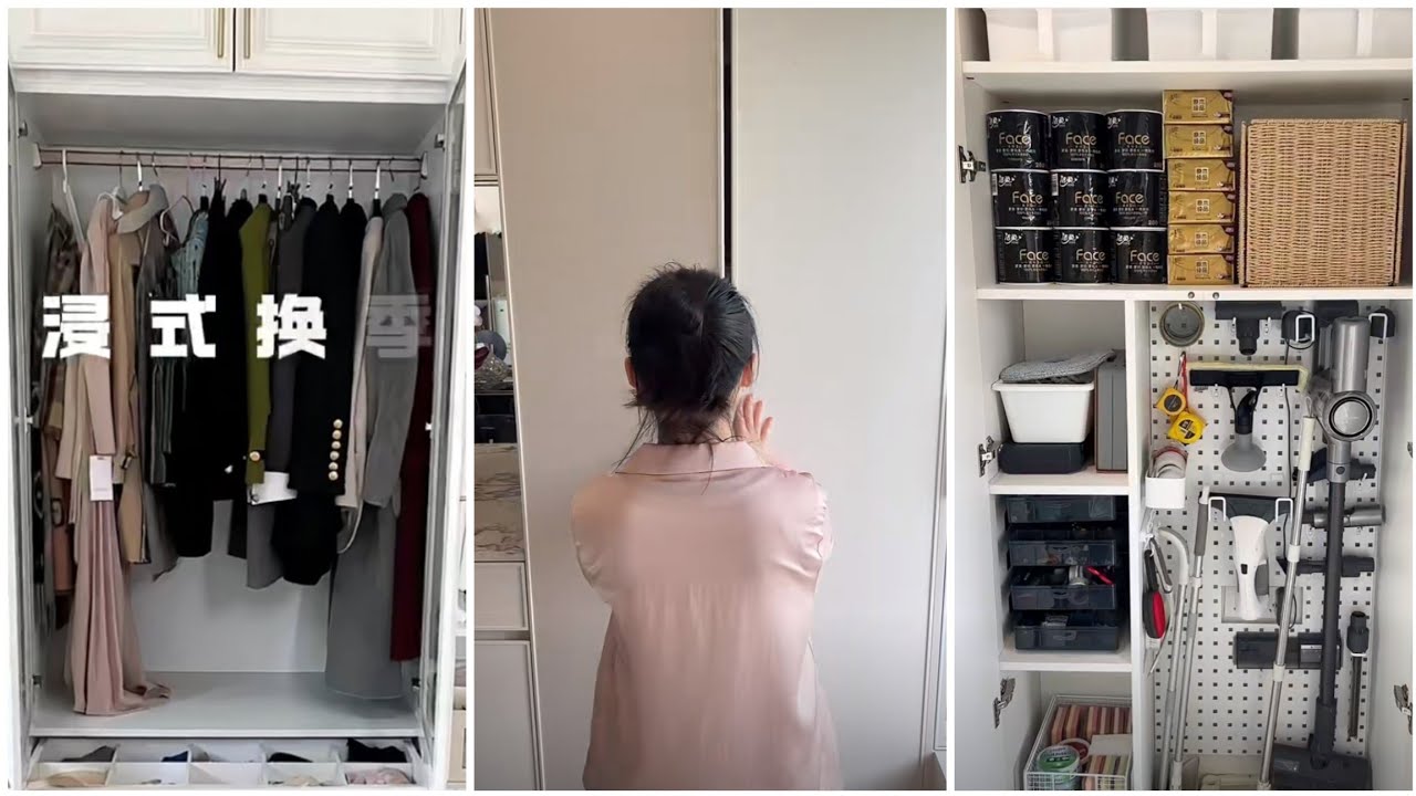 Fancy Closet Organization 🎀 | Immersive House Cleaning And Snacks ...