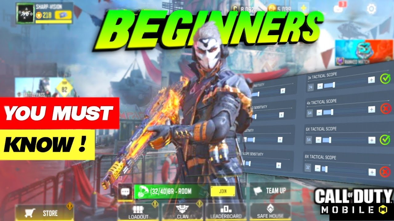 Call of duty mobile beginners guide | codm All Settings explained ...
