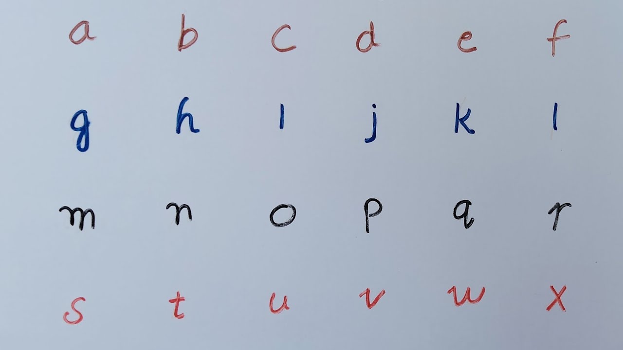 Small abc reading with different colours for kids|learn a to z ...