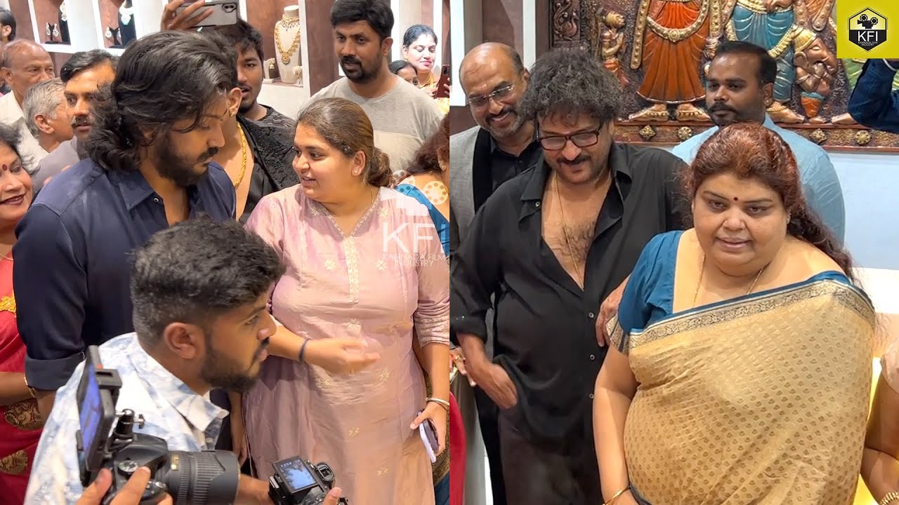Ravichandran With Wife, Daughter & Son At Gold Shop | Ravichandran ...