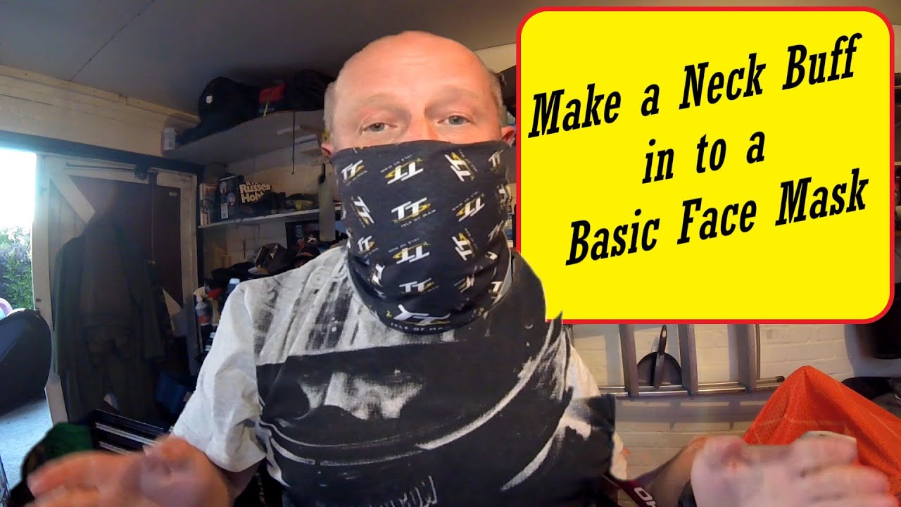 Make a Neck Buff in to a Basic Face Mask - YouTube