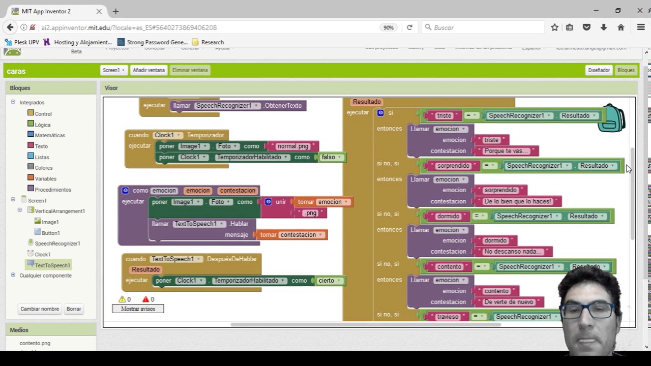 App Inventor2 Reconocimiento y Sintetización de Voz | 72/76 | UPV - YouTube