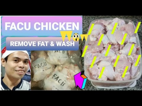 HOW TO REMOVE FAT & WASH CHICKEN WINGS| FACU CHICKEN WINGS WASHING ...