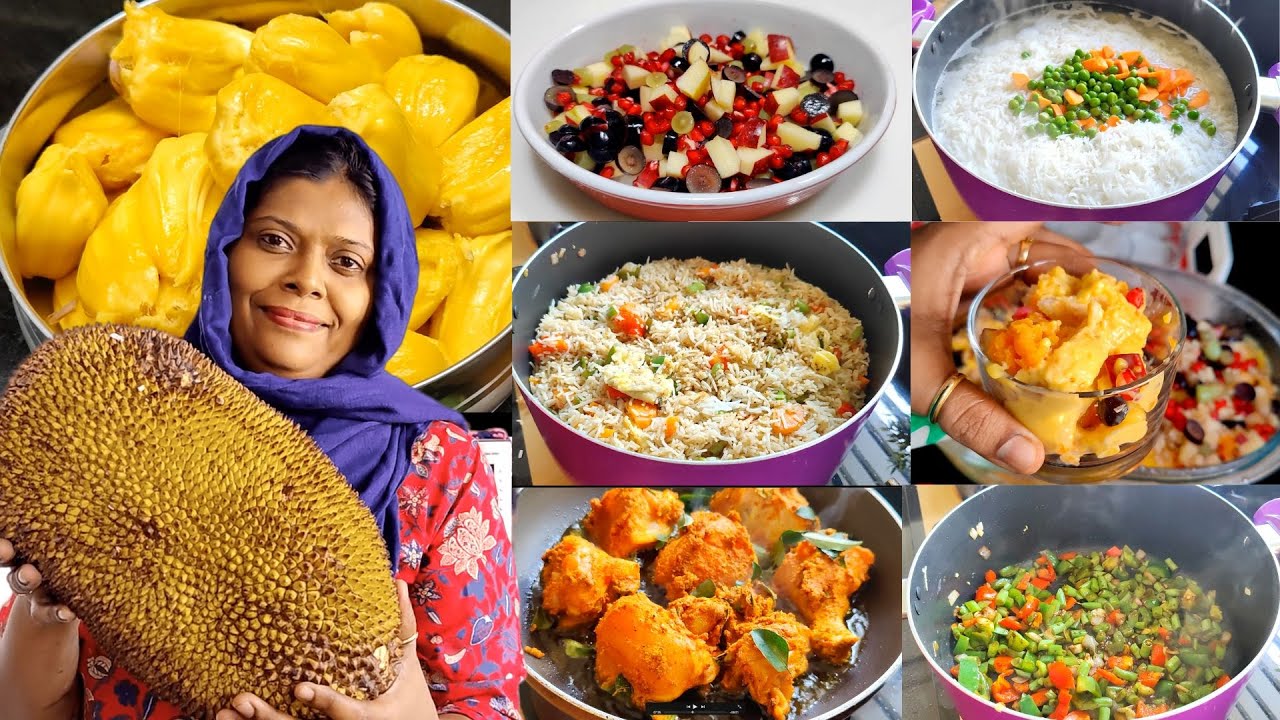 Vlog | Cooking Vlog | Custard Pudding | Chakka Vishesham | Salu Kitchen - YouTube