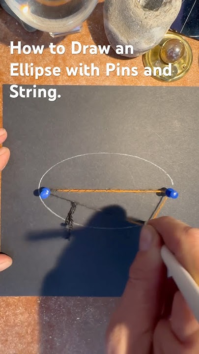 How to Draw an Ellipse with Pins and String. Super Easy and Fast. - YouTube